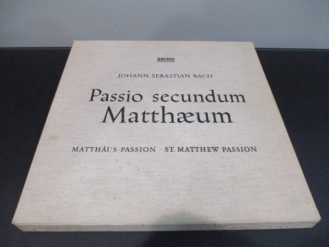Vintage 1966 Classical Vinyl LP 4 Record Box Set Johann Sebastian Bach ...