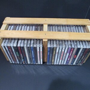 Vintage Napa Valley Wooden CD Crate Holder up to 29 Discs Excellent ...