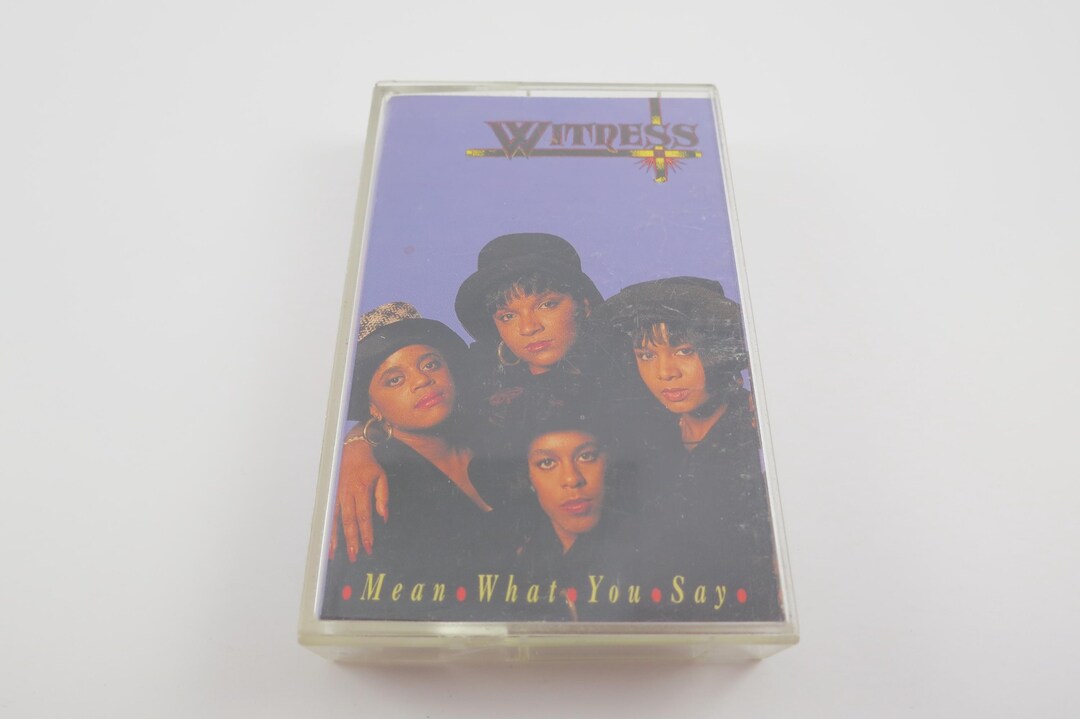 Vintage 1991 Cassette Tape Mean What You Say Witness Hip Hop Funk Soul ...
