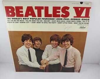 Vintage 1965 Vinyl LP Record Beatles VI the Beatles Excellent Condition ...