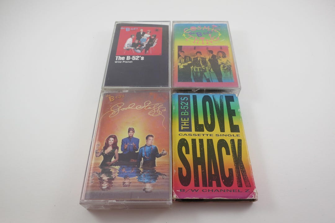Vintage 1980's B-52's Cassette Tapes Excellent Condition Cosmic Thing Good Stuff Whammy Self ...