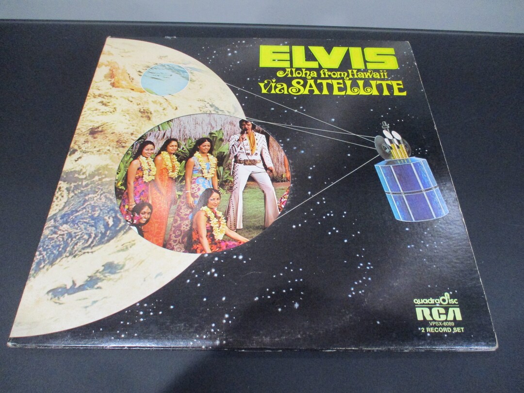 Vintage 1973 Vinyl LP Record Elvis Aloha From Hawaii via Satellite ...