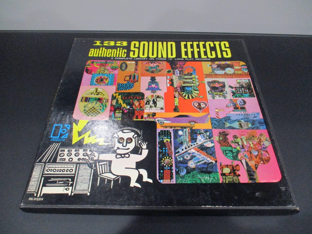 Vintage 1966 Vinyl LP Three Record Box Set 133 Authentic Sound Effects ...