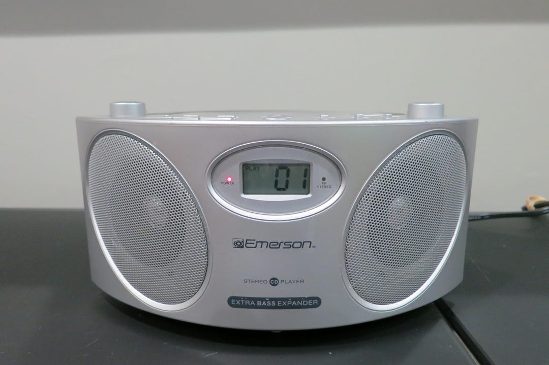 Vintage Emerson Stereo CD Player: Compact Bass Expanding - Etsy