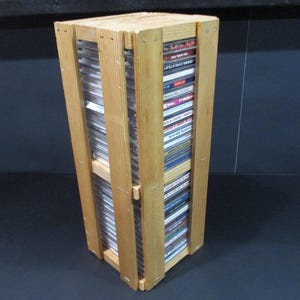 Vintage Napa Valley Wooden CD Crate Holder up to 29 Discs Excellent ...