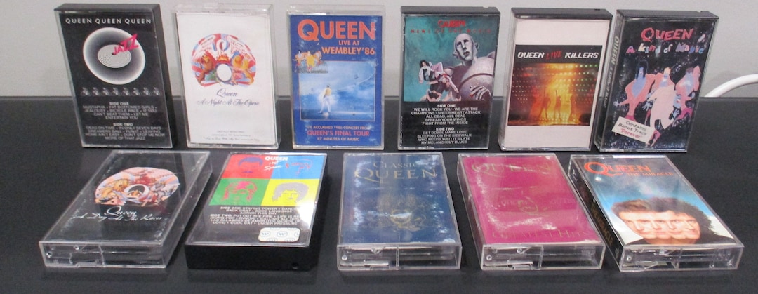 Vintage 1980's Queen Cassette Tapes News of the World Hot Space the ...