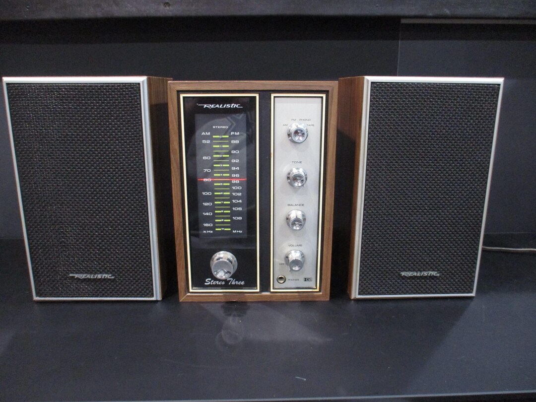Vintage 1970's Realistic Modulaire 8 Track Stereo Record System Silver ...
