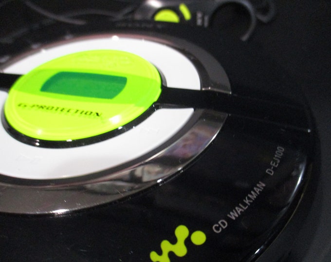 Vintage Sony CD Walkman Model D-EJ100 With RM-MC26 Remote and Original ...