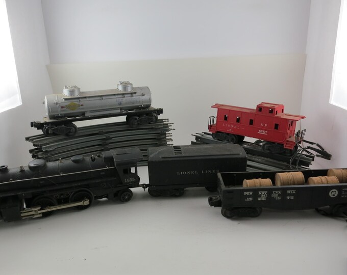 Vintage Lionel Trains Post War O Gauge 17 Piece Train Set 1655 ...