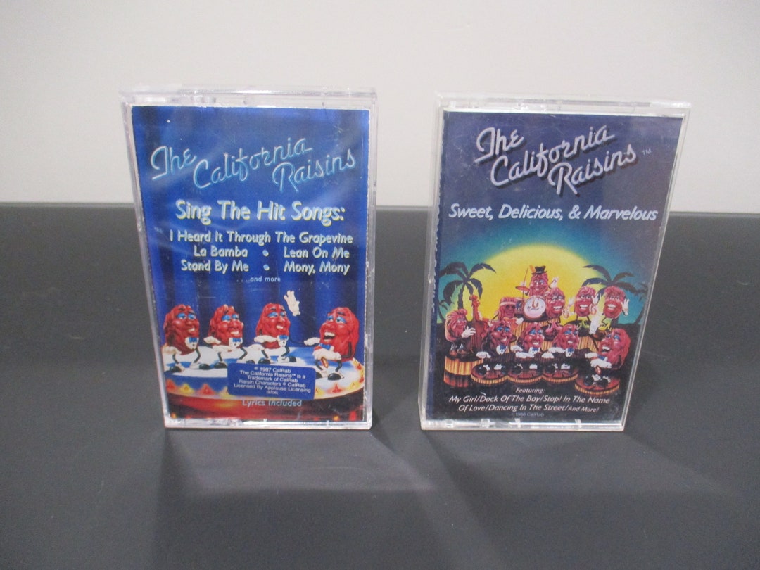 Vintage 1980's the California Raisins Cassette Tapes Sing the Hit Songs ...