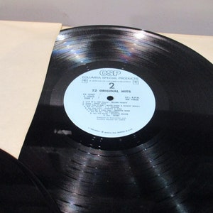 Vintage 1972 Vinyl LP Record Set 72 Top Original Hits Four Record Set ...