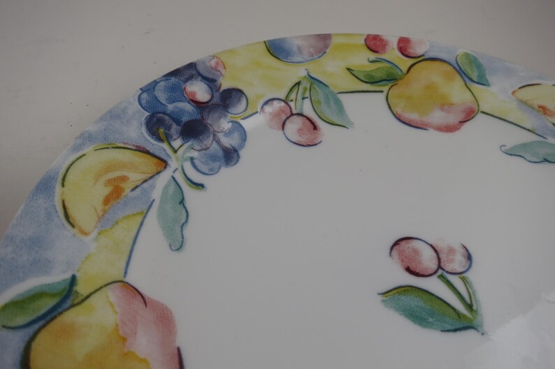 Vintage Corelle Fruit Basket Pattern 7 1/4 Inch Salad Plates - Set of 4 ...