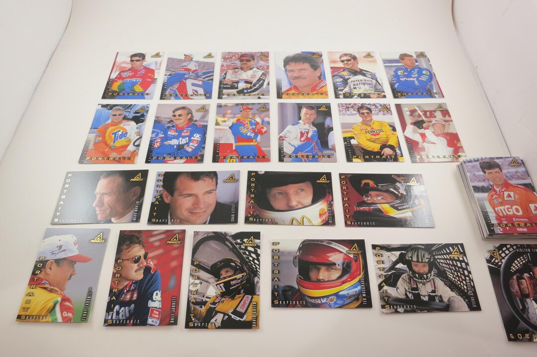 1997 Pinnacle Portraits Nascar Card Set: Earnhardt, Gordon, Wallace - Etsy