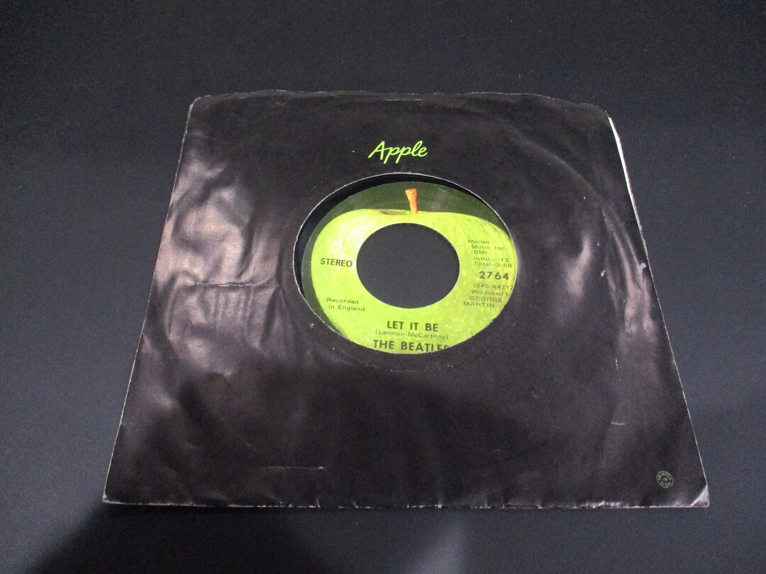 Vintage 1970 Vinyl 45 RPM Record Let It Be the Beatles 3020 - Etsy