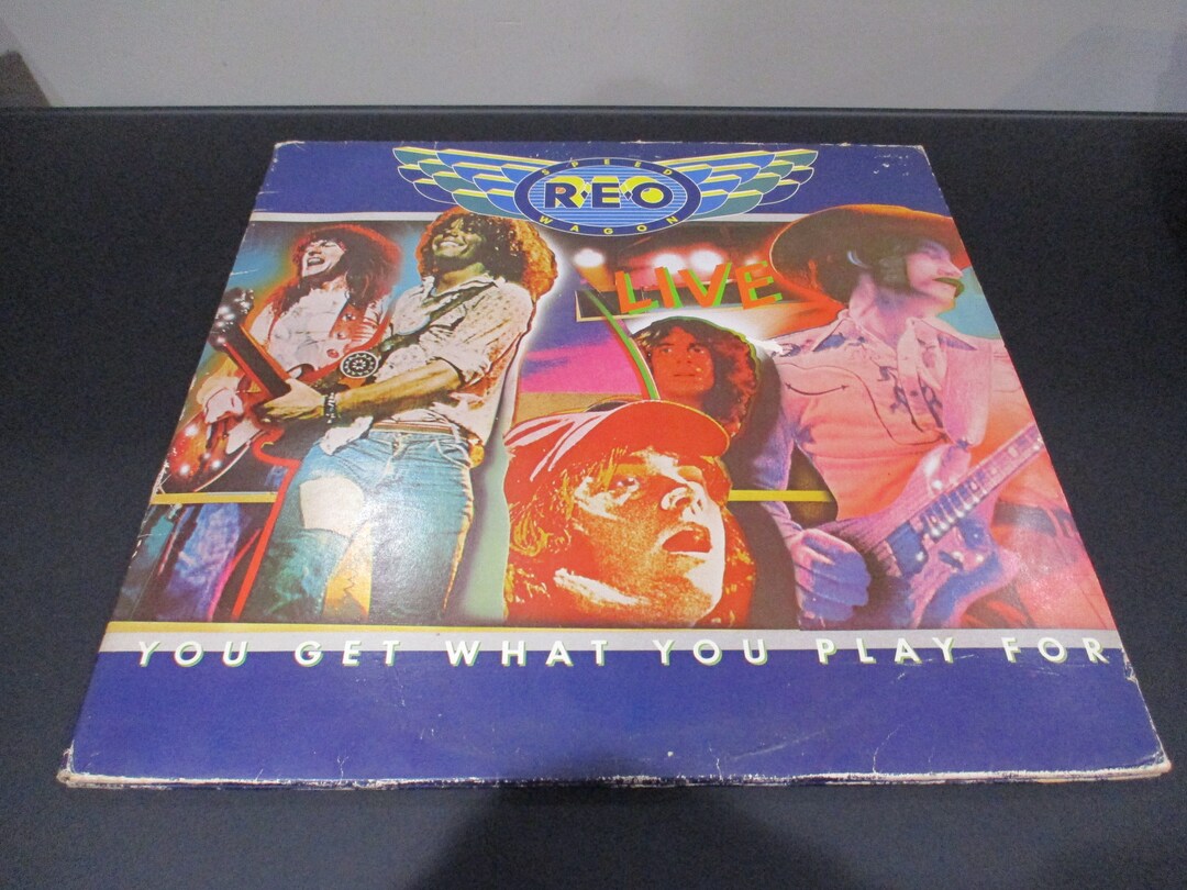 Vintage 1977 LP Record REO Speedwagon Live You Get What You Play for ...