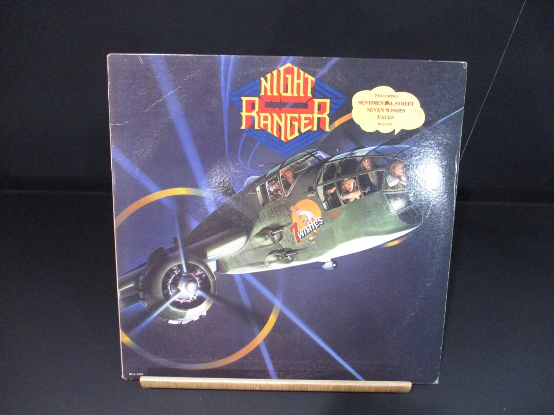 1985 Vinyl LP Record Night Ranger 7 Wishes Excellent Condition With ...