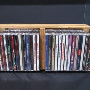 Vintage Napa Valley Wooden CD Crate Holder up to 29 Discs Excellent ...