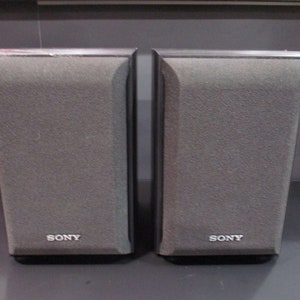 Pair of Sony SS-B1000 Speakers Great Sound Black Micro Bookshelf 120 ...