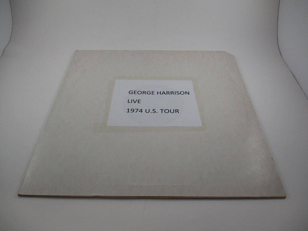 Vintage 1974 Vinyl LP Record George Harrison Live! 1974 Tour Unofficial ...