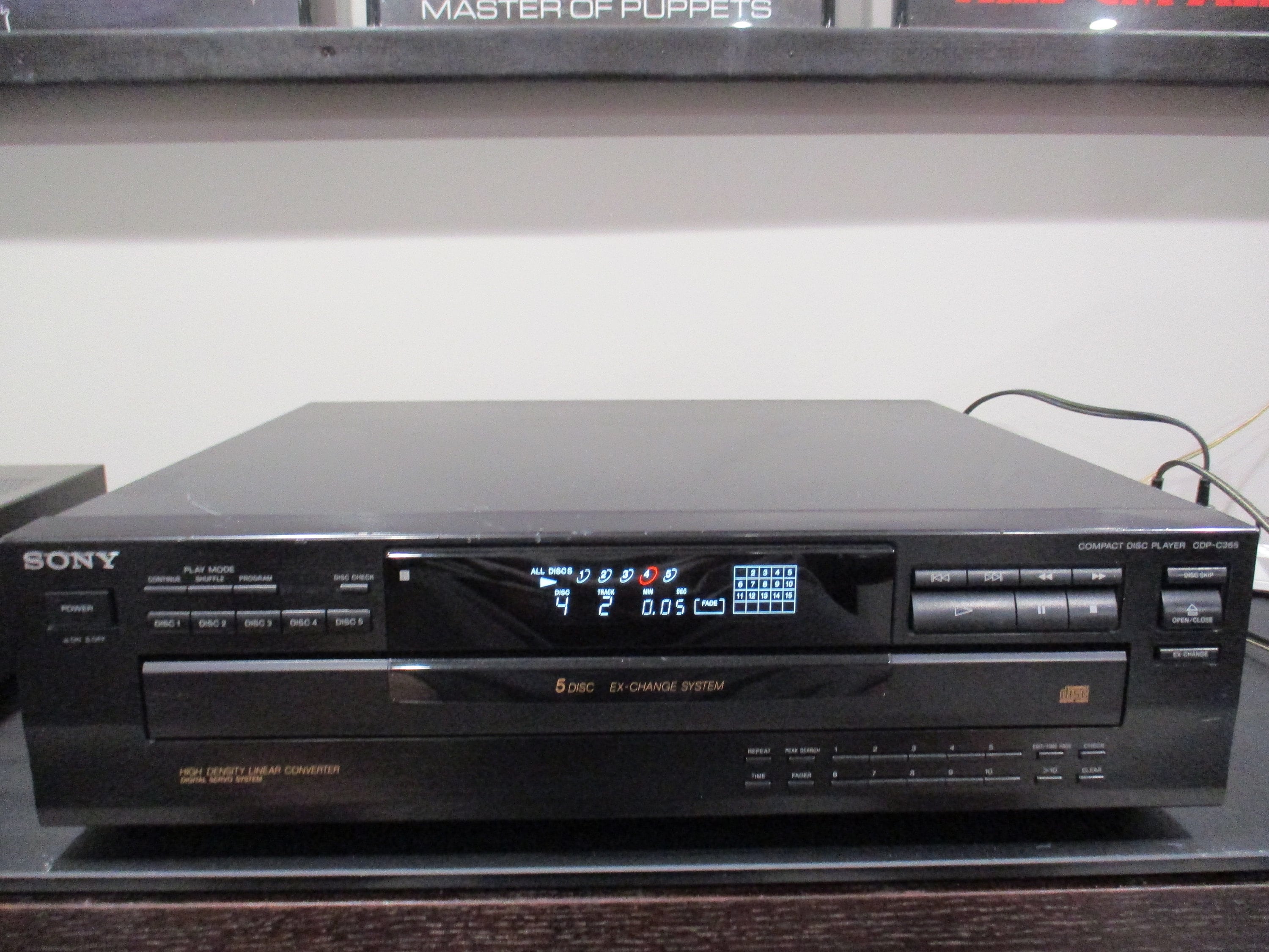 Sony Compact Disc Player CDP-C365 5 disc - munimoro.gob.pe