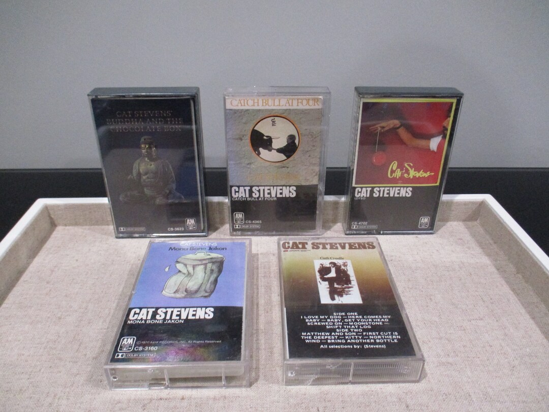 Vintage 1980's Cat Stevens Cassette Tapes Greatest Hits Best of Mona ...