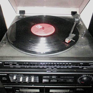 Vintage Panasonic Compact Audio System Record Player Dual Cassette ...