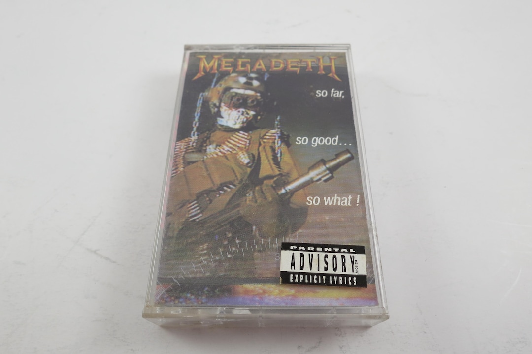 Vintage 1988 Heavy Metal Cassette Tape so Far so Good so What! Megadeth ...