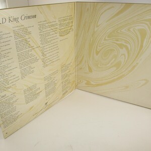 Vintage 1987 Vinyl LP Record Lizard King Crimson Near Mint Condition ...