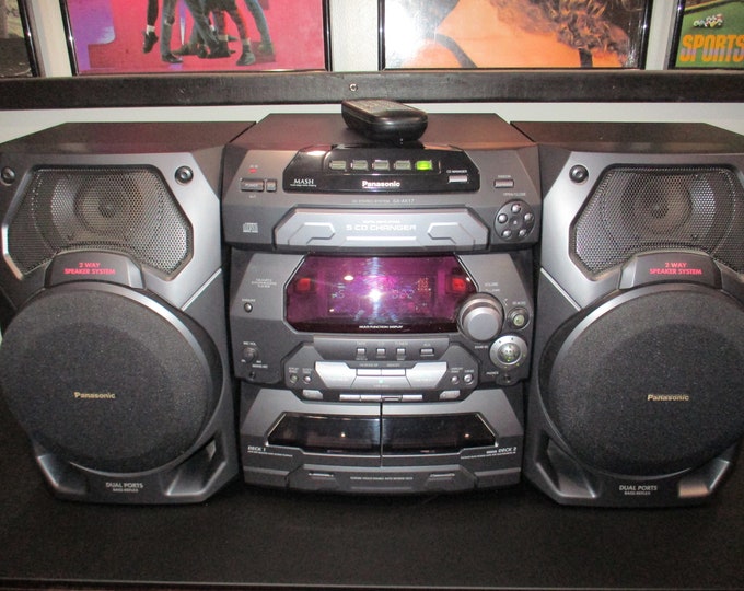 Vintage Panasonic Compact Audio System SA-AK17 Complete Home Stereo ...