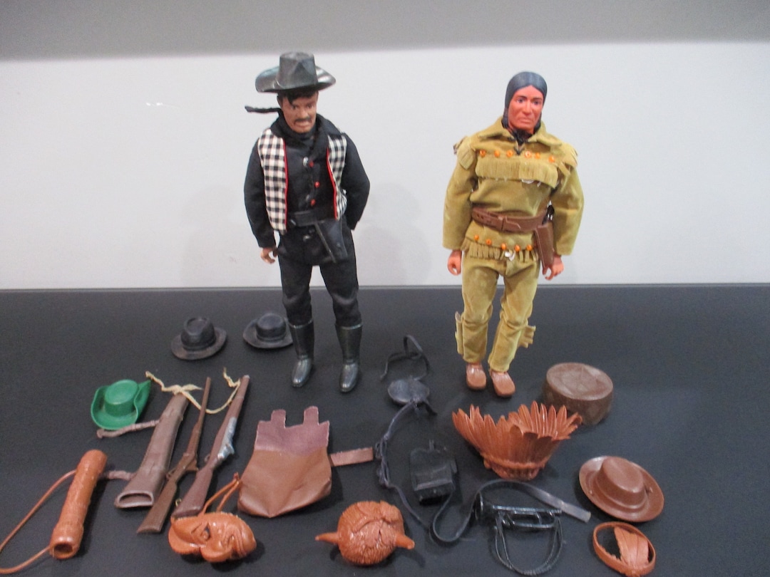 Vintage 1973 Gabriel Lone Ranger Lot Tonto and Butch Cavendish 10 Inch ...