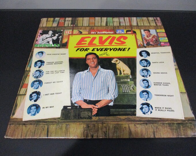 1977 Vintage Vinyl LP Record Elvis for Everyone Elvis Presley Excellent ...