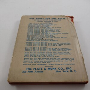 Vintage 1935 Hardcover Book Peter Rabbit and Jack the Jumper Wee Books ...