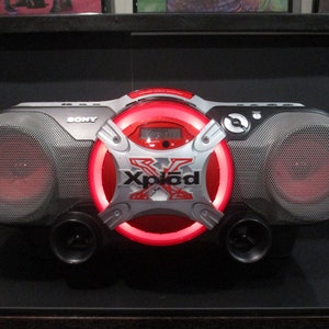 Vintage 1990's Sony X-plod CD Radio Cassette Corder CFD-G505 Mega Boom ...