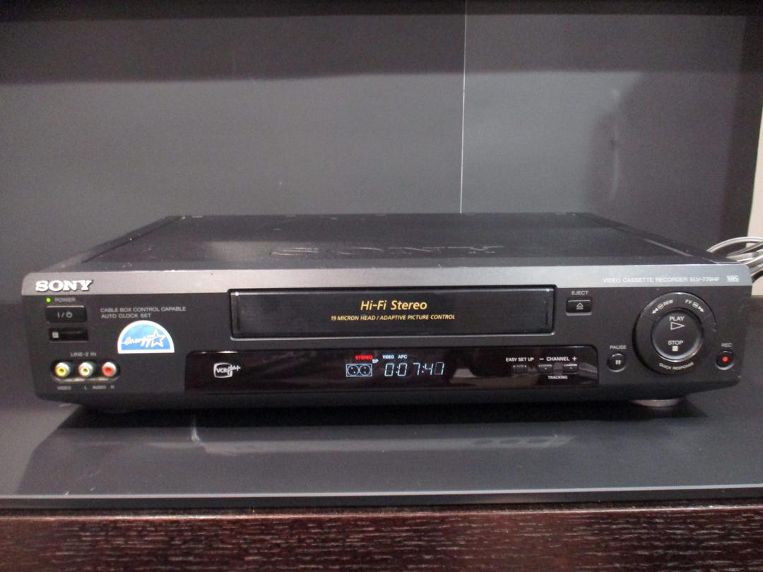 Vintage Sony VCR Video Cassette Recorder VCR Plus Original Remote Works ...