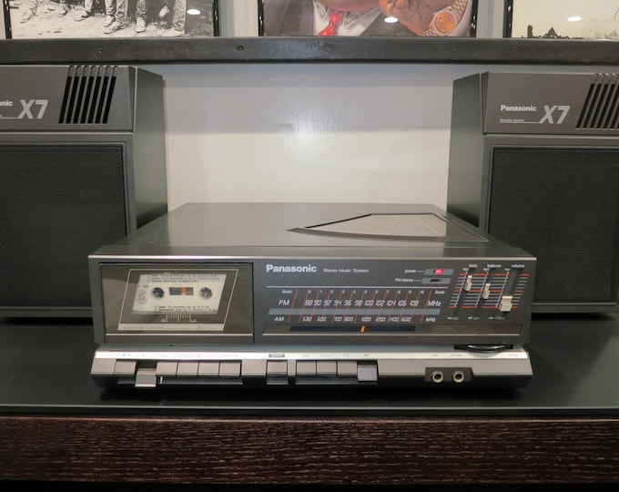 Straight From the 80's Panasonic Stereo Music System Cassette Record ...