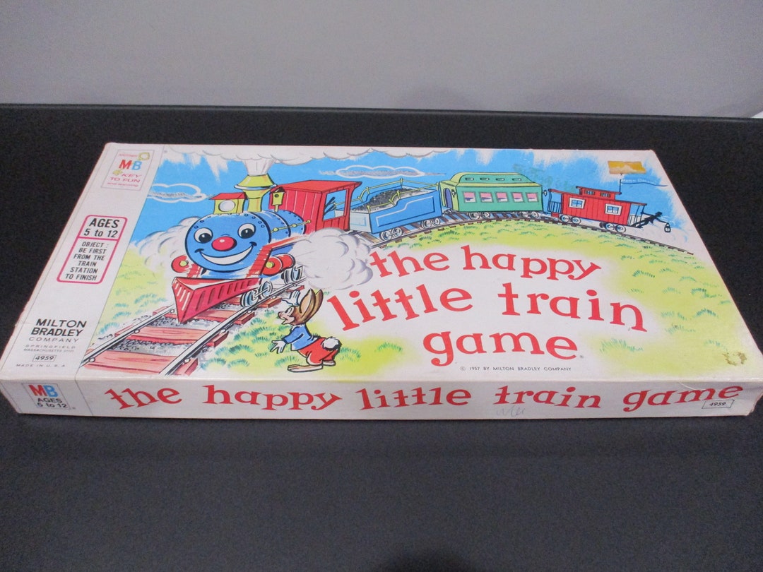Vintage 1957 Milton Bradley Board Game Happy Little Train Game ...