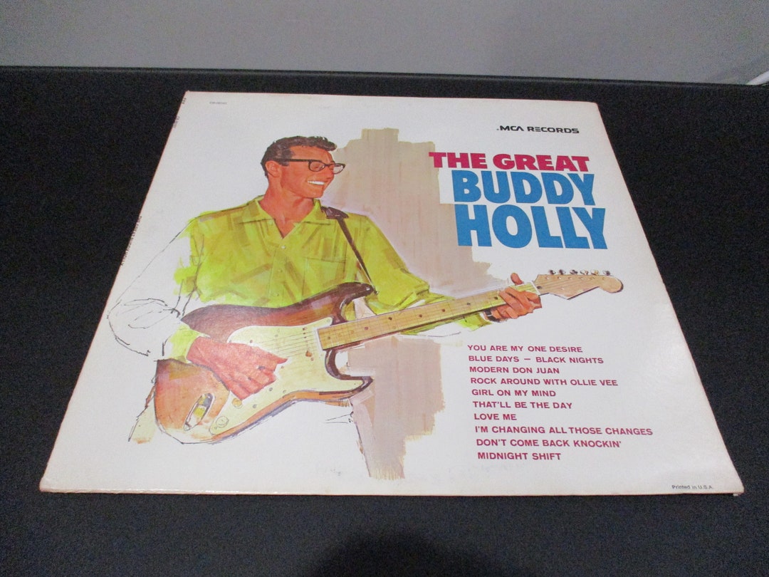 Vintage 1975 Vinyl LP Record the Great Buddy Holly Excellent Condition 63841 - Etsy