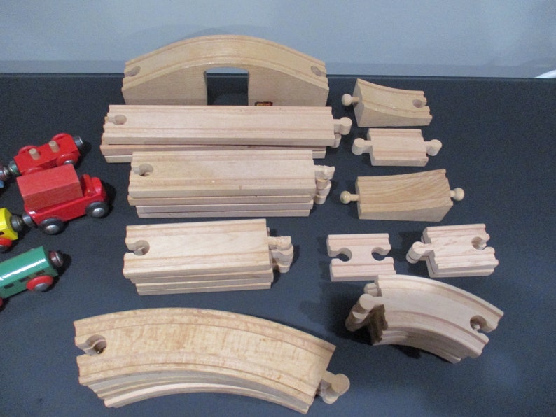 Vintage 34 Piece Original Brio Train Set Track Bridge Train - Etsy