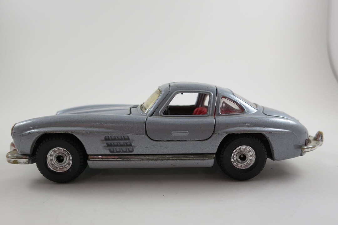 Vintage Corgi Mercedes Benz 300SL Toy Car - Silver Gull Wing Doors - Etsy