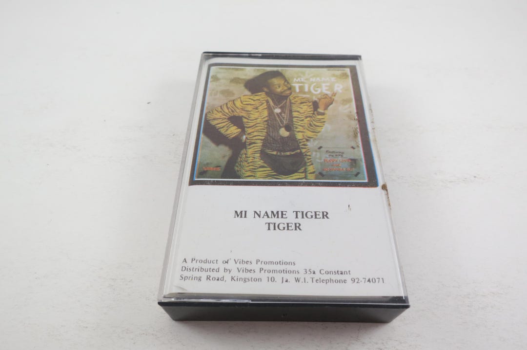 Vintage 1986 Reggae Cassette Tape Tiger My Name Tiger Jamaican Pressing ...