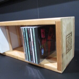 Vintage 1992 Deluxe Napa Valley Wooden CD Crate Holder up to 44 Discs ...