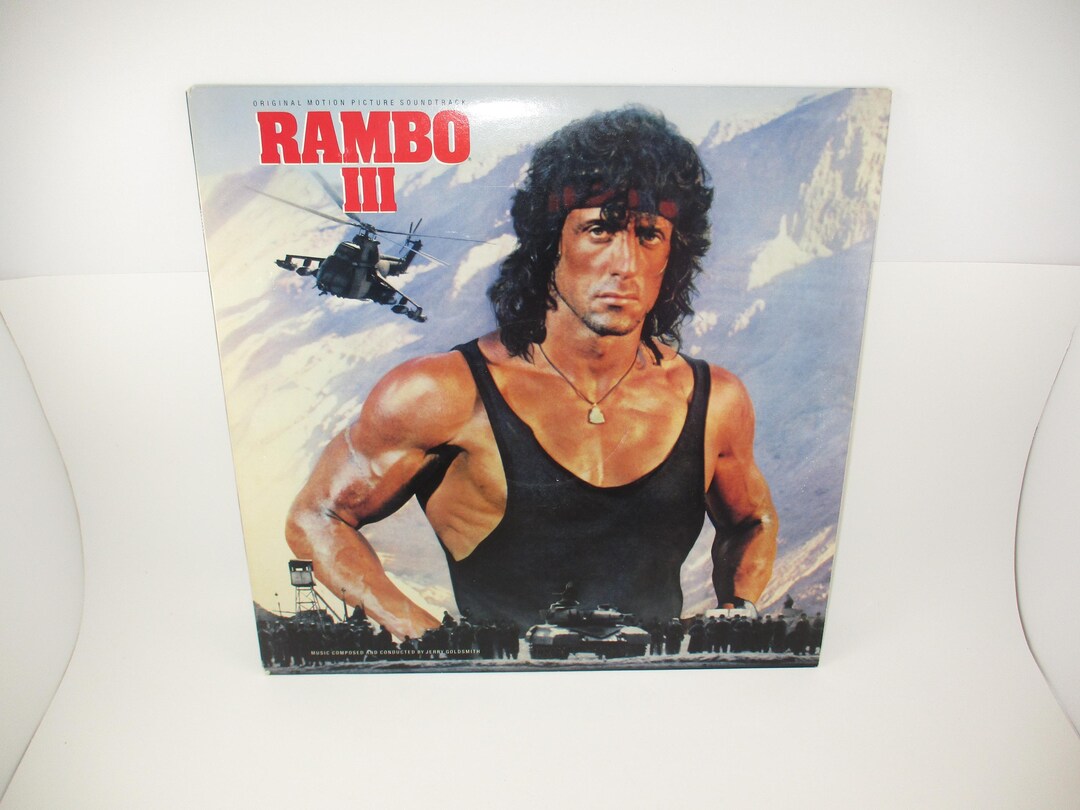 Vintage 1988 Vinyl LP Record Rambo III Original Motion Picture ...