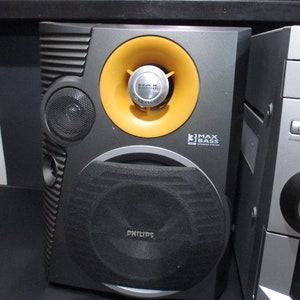 Vintage 90's Philips FW-C100 Mini Hi Fi Stereo System CD Player Radio ...
