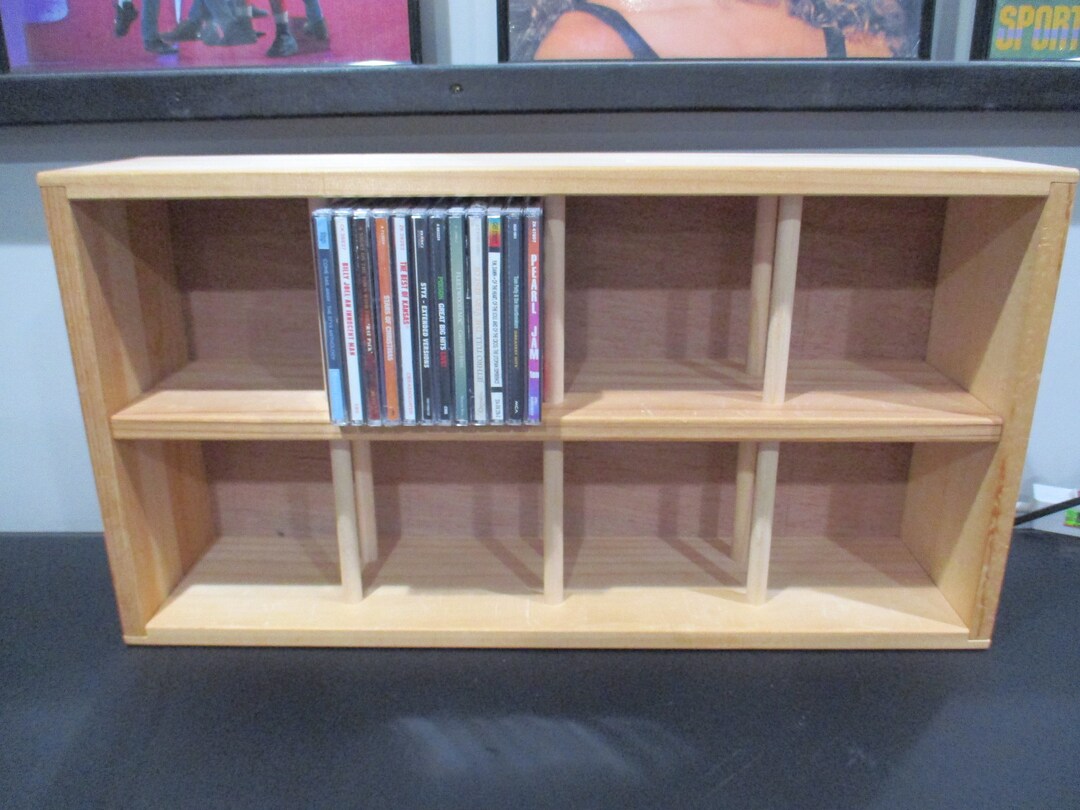 Vintage Napa Valley Large Wooden CD Crate Holder up to 96 Discs ...