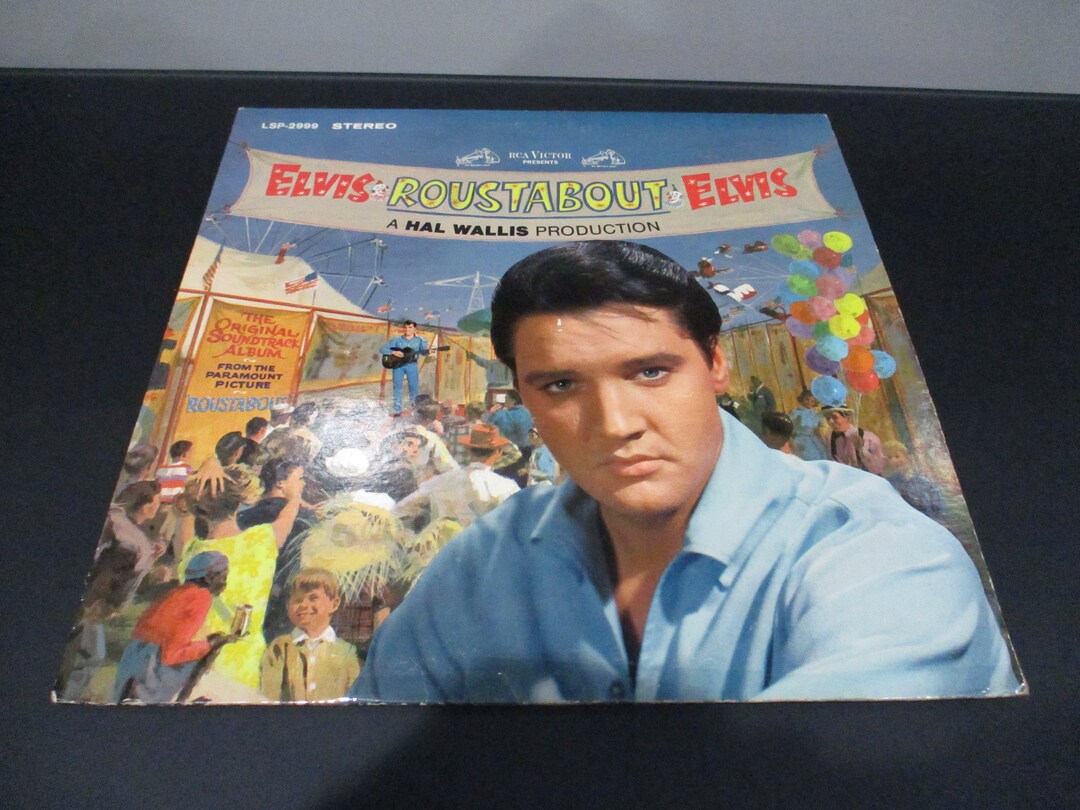 Vintage 1965 Vinyl LP Record Elvis Presley Roustabout Soundtrack ...