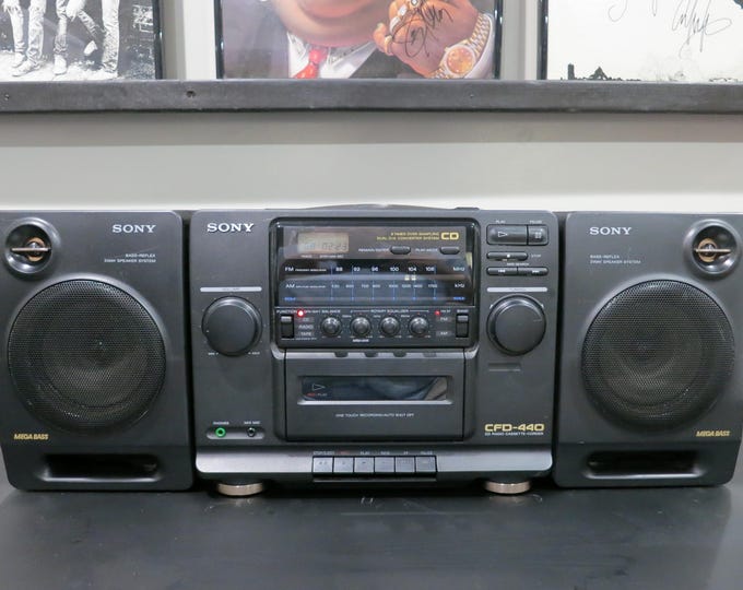 1990s Sony Boombox CFD-440: Portable Stereo CD Player - Etsy