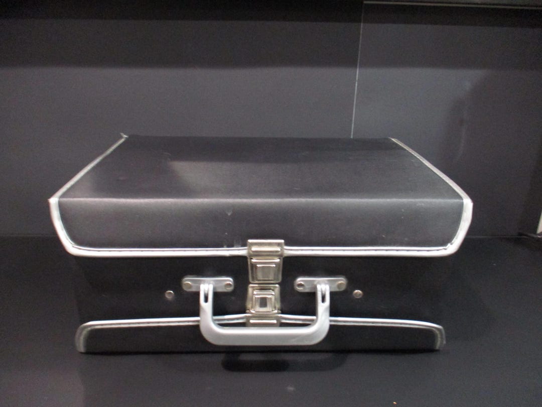 Vintage 1980's Black Cassette Tape Case Holder Service Mfg Company ...