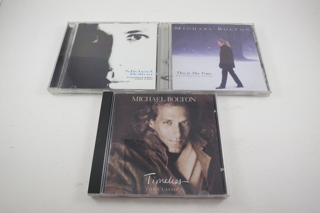 Vintage 90's Michael Bolton Cd's This is the Time Timeless the Classics ...