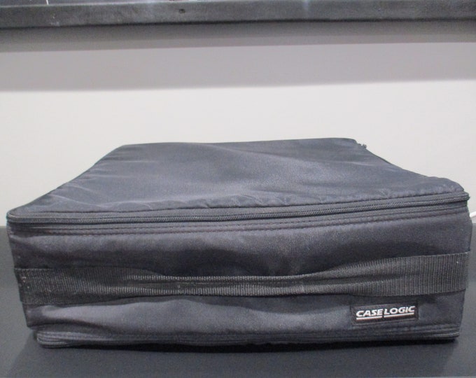 1980's/90's Case Logic Black Cassette Tape Carrying Case Holds 120 ...