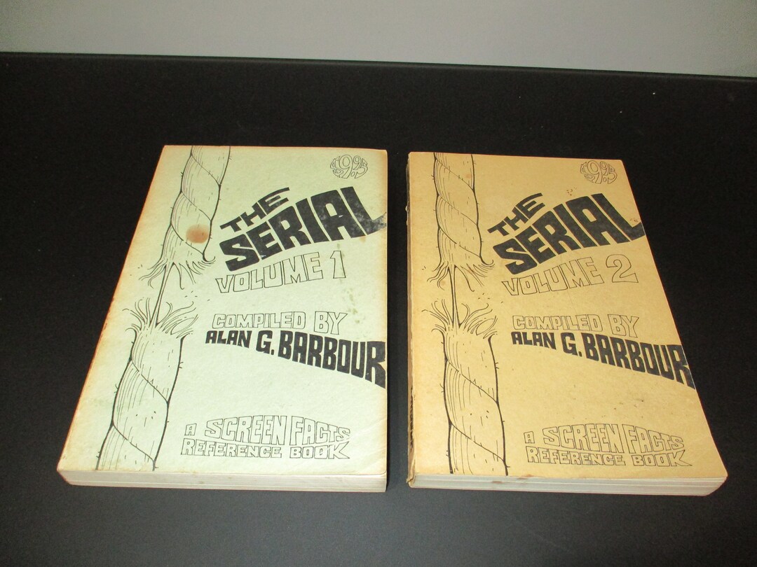 Rare 1967 Book Set the Serial Volume I and II Alan Barbour Screen Facts ...